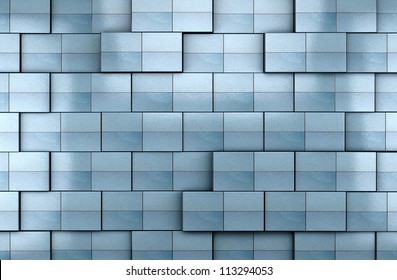 3d Blue Tile Wall Background: ilustrações stock 113294053 | Shutterstock