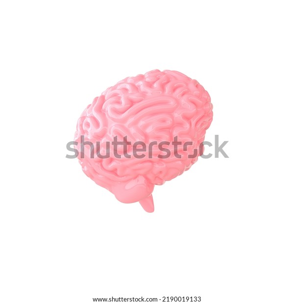 3d Brain Rendering Illustration Template Background Stock Illustration ...