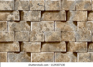 Decorative Beige Stone Brick Wall Texture Stock Photo 1117548764 ...
