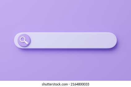 3d Browser Search Empty Web Tab Stock Illustration 2164800033 ...