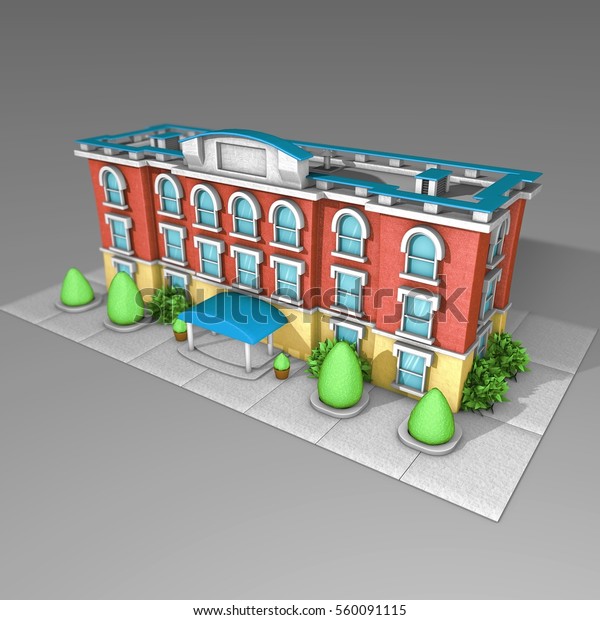 3d Building Stock Illustration 560091115