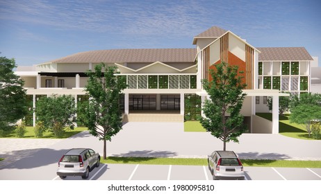 3d Building Design Rendering Stock Illustration 1980095810 | Shutterstock