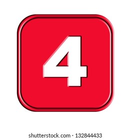 Four 4 Number Button 스톡 일러스트 17020453 | Shutterstock