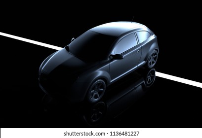 3d Car Render Stock Illustration 1136481227 | Shutterstock
