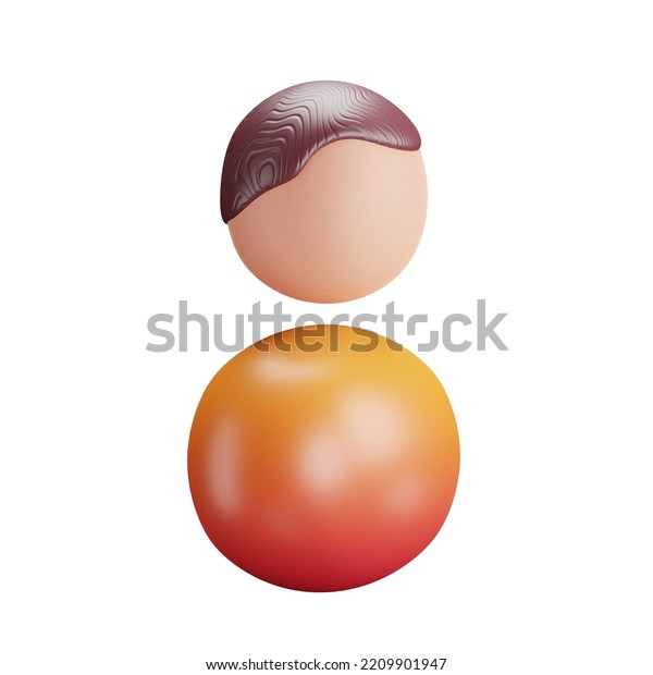 3d Cartoon User Interface Illustration Person Stock Illustration ...