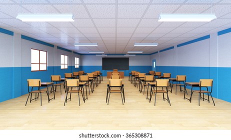 3d Cg Rendering Classroom Stock Illustration 365308871 | Shutterstock