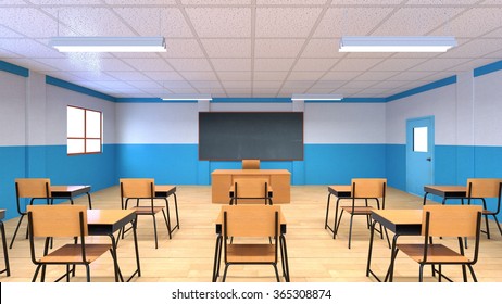 3d Cg Rendering Classroom Stock Illustration 365308874 | Shutterstock