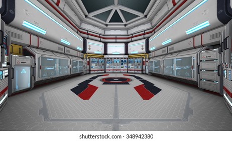 3d Cg Rendering Control Room Stock Illustration 348942380 | Shutterstock