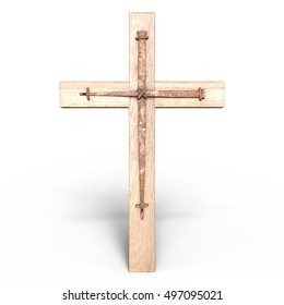 Jesus Christ Nailed Cross Shadow Vector Stock Vector (Royalty Free ...