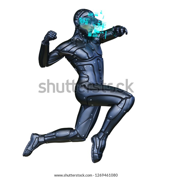 3d Cg Rendering Cyber Man Stock Illustration 1269461080 | Shutterstock