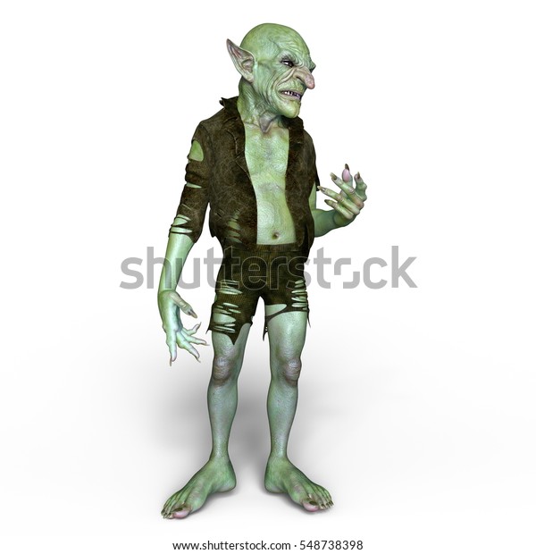 3d Cg Rendering Goblin Stock Illustration 548738398