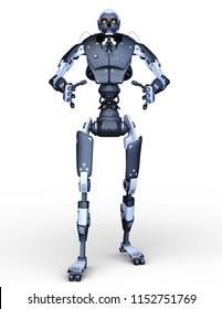 3d Cg Rendering Humanoid Robot Humanoid Stock Illustration 1152751769 ...