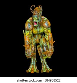 3d Cg Rendering Monster Stock Illustration 584908579