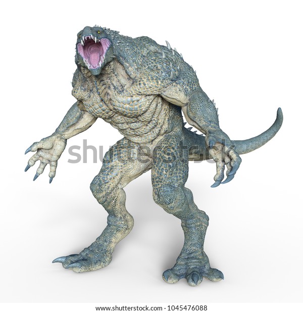 3d Cg Rendering Monster Stock Illustration 1045476088