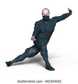 3d Cg Rendering Ninja Stock Illustration 441354562 | Shutterstock