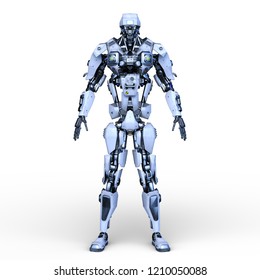 3d Cg Rendering Robot Stock Illustration 1210050070 | Shutterstock
