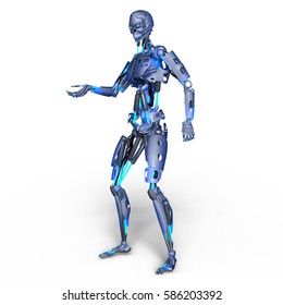 3d Cg Rendering Robot Stock Illustration 586203392 | Shutterstock