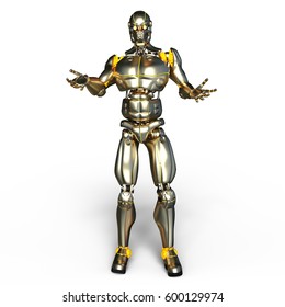 3d Cg Rendering Robot Stock Illustration 600129974 | Shutterstock