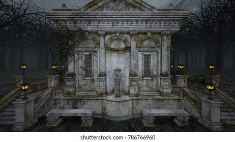 3d Cg Rendering Ruins Stock Illustration 786766960 | Shutterstock