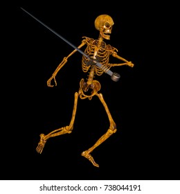 This Skeleton Standing Pose Stock Illustration 862780 | Shutterstock