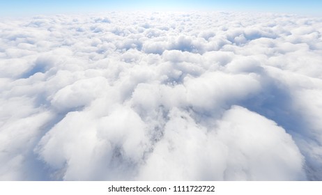 3d Cg Rendering Sky Clouds 스톡 일러스트 1111722722 | Shutterstock