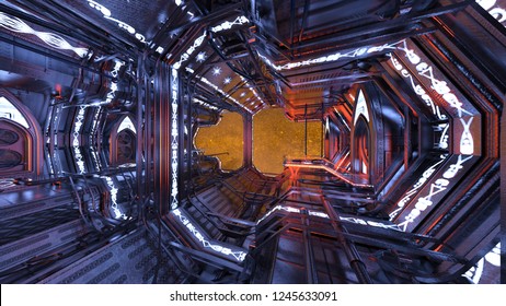3d Illustration Scifi Cryogenic Freezer Farm Stock Illustration ...