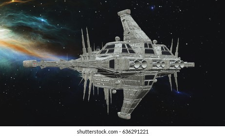 3d Cg Rendering Space Ship Stock Illustration 636291221 | Shutterstock