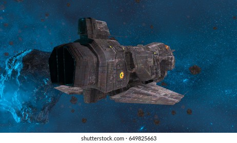 3d Cg Rendering Space Ship Stock Illustration 649825663 | Shutterstock