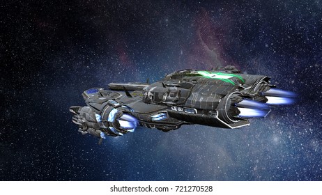 3d Cg Rendering Space Ship Stock Illustration 721270528 | Shutterstock