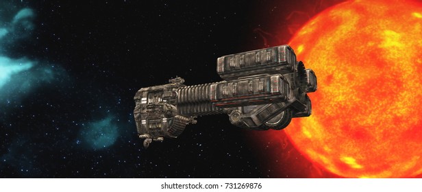 3d Cg Rendering Space Ship Stock Illustration 731269876 | Shutterstock