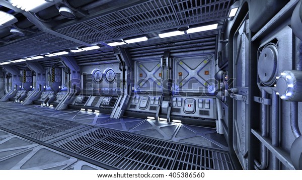3d Cg Rendering Space Station Stock Illustration 405386560