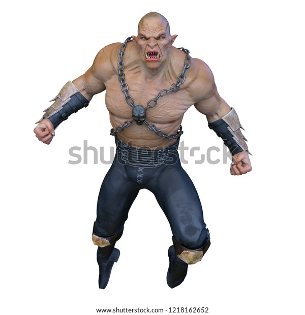 3d Cg Rendering Strong Man Stock Illustration 1218162652