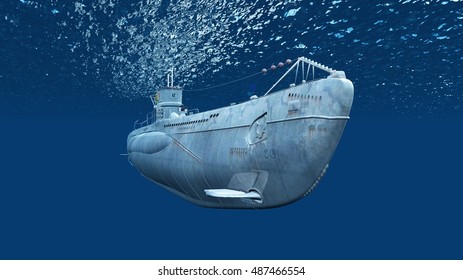3d Cg Rendering Submarine Stock Illustration 487466554 | Shutterstock