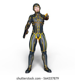3d Cg Rendering Super Hero Stock Illustration 564337879 | Shutterstock