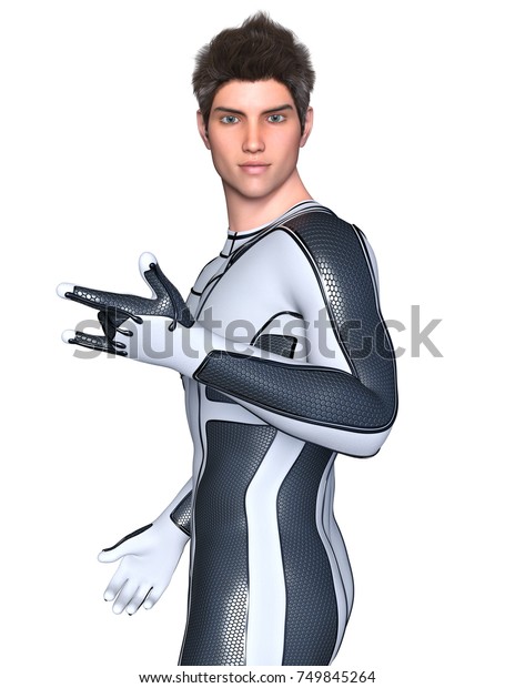 3d Cg Rendering Super Hero Stock Illustration 749845264 | Shutterstock