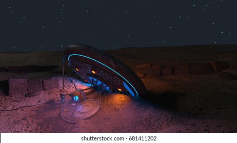 3d Cg Rendering Ufo Stock Illustration 681411202 | Shutterstock