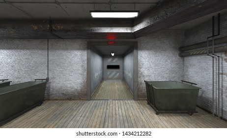 3d Cg Rendering Underground Facility: ilustrações stock 1434212282 ...