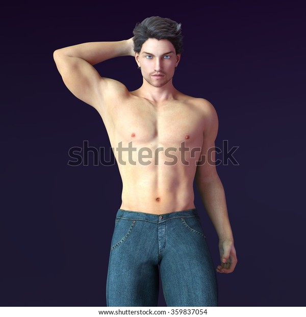 3d Cg Rendering Young Man Stock Illustration 359837054 | Shutterstock