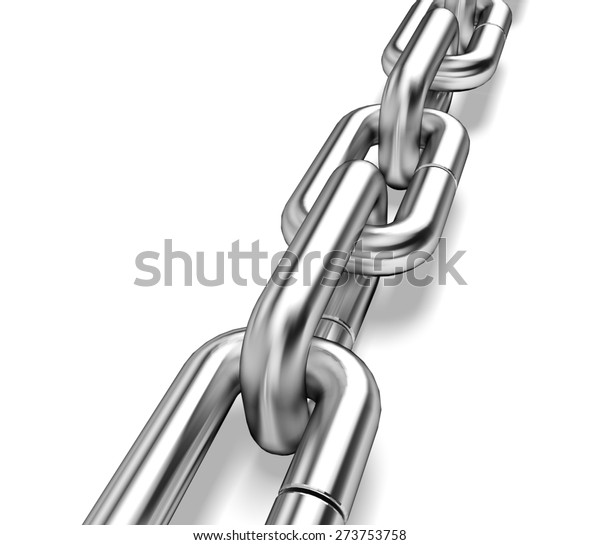 3d Chain Strength Link Stock Illustration 273753758