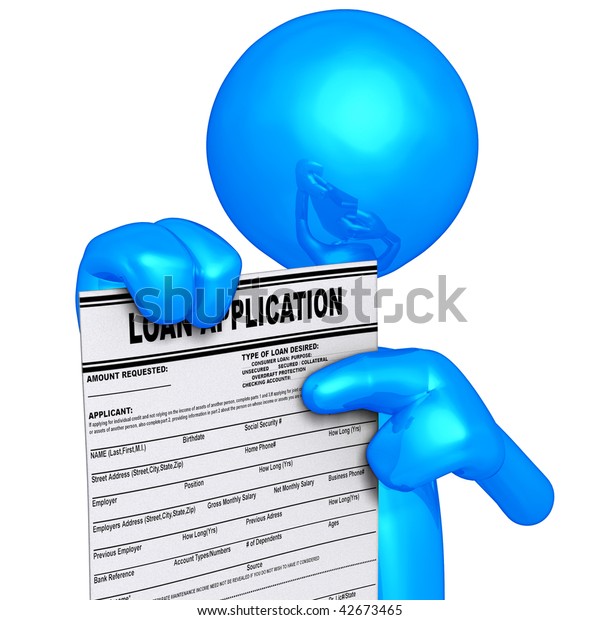 3d Character Loan Application Stock Illustration 42673465 | Shutterstock