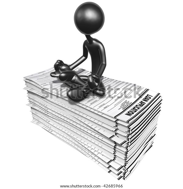 3d Character Loan Application Stock Illustration 42685966 | Shutterstock