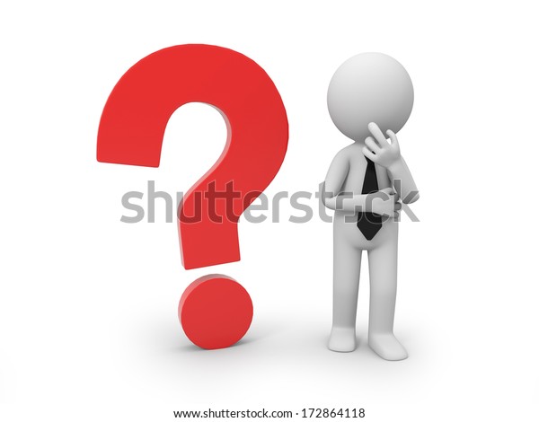 3d Character Red Question Mark Stock Illustration 172864118 | Shutterstock