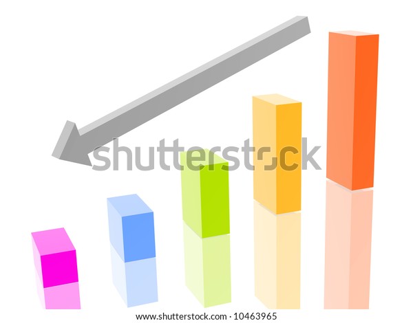 3d Chart Bad Trend Stock Illustration 10463965 | Shutterstock