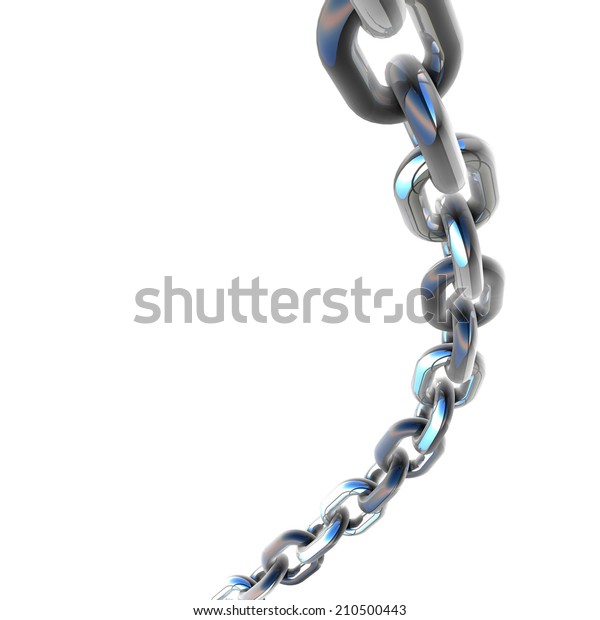 3d Chrome Chain Stock Illustration 210500443 | Shutterstock