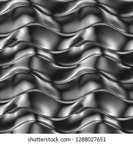 3d Chrome Texture Seamless Stock Illustration 1288027651
