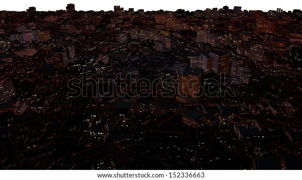 3d City Landscape Stock Illustration 152336663 | Shutterstock