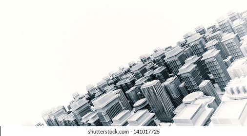 3d City Model Stock Illustration 141017725 | Shutterstock