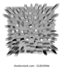 3d City Model Falling Perspective Stock Illustration 212019046 ...