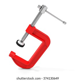 3d Clamp Compression Tool On White: ilustración de stock 374130649 ...