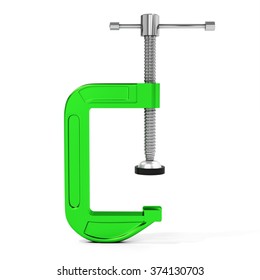 3d Clamp Compression Tool On White Stock Illustration 374130703 ...